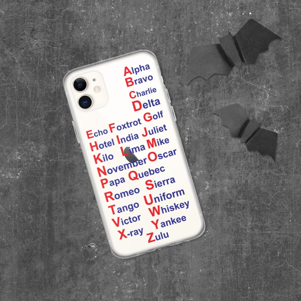 Clear Case for iPhone® NATO Phonetic Alphabet (iPhone 11) - Walmart.com