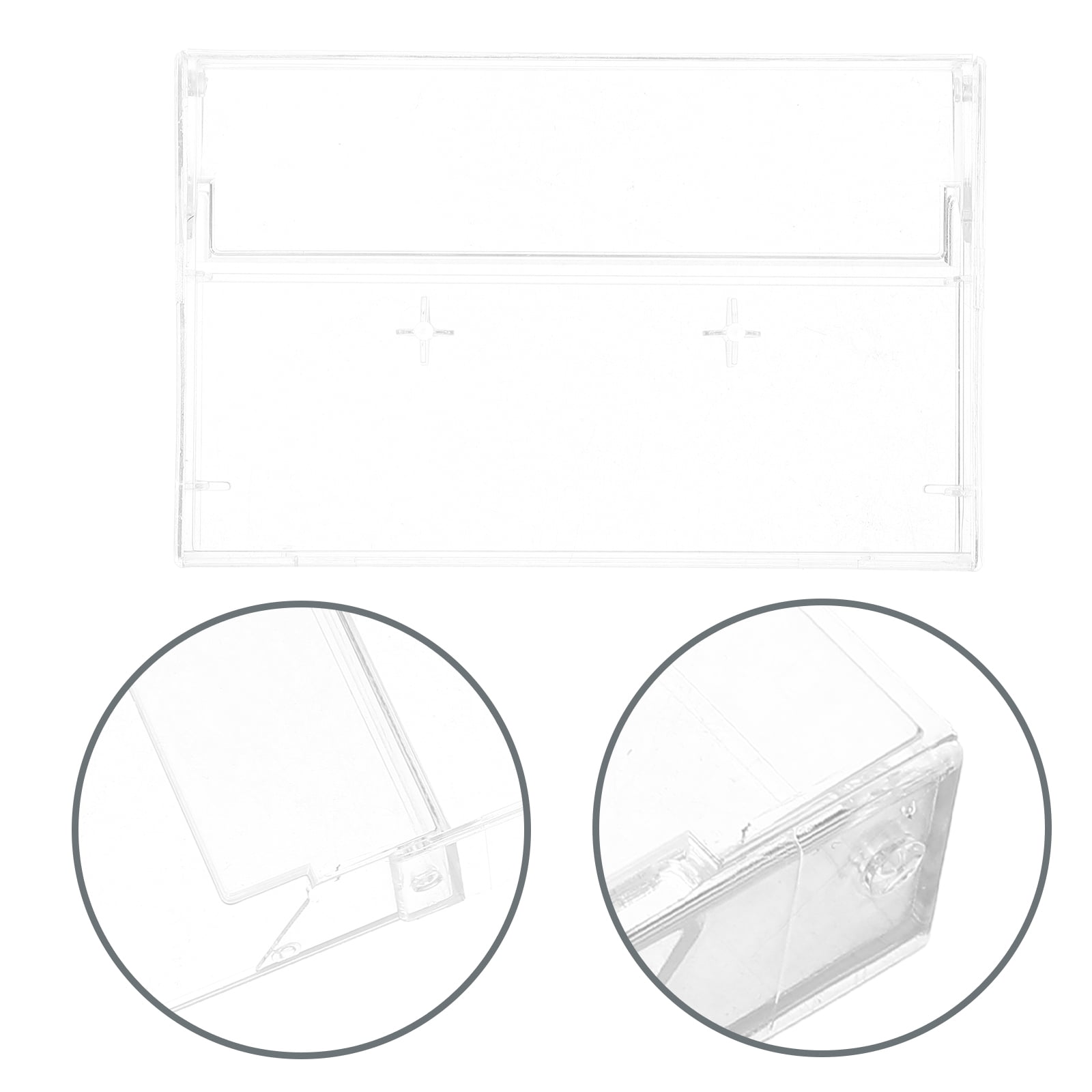 Amosfun 2-Pack Transparent Hard Storage Case for Audio Cassette Tapes ...