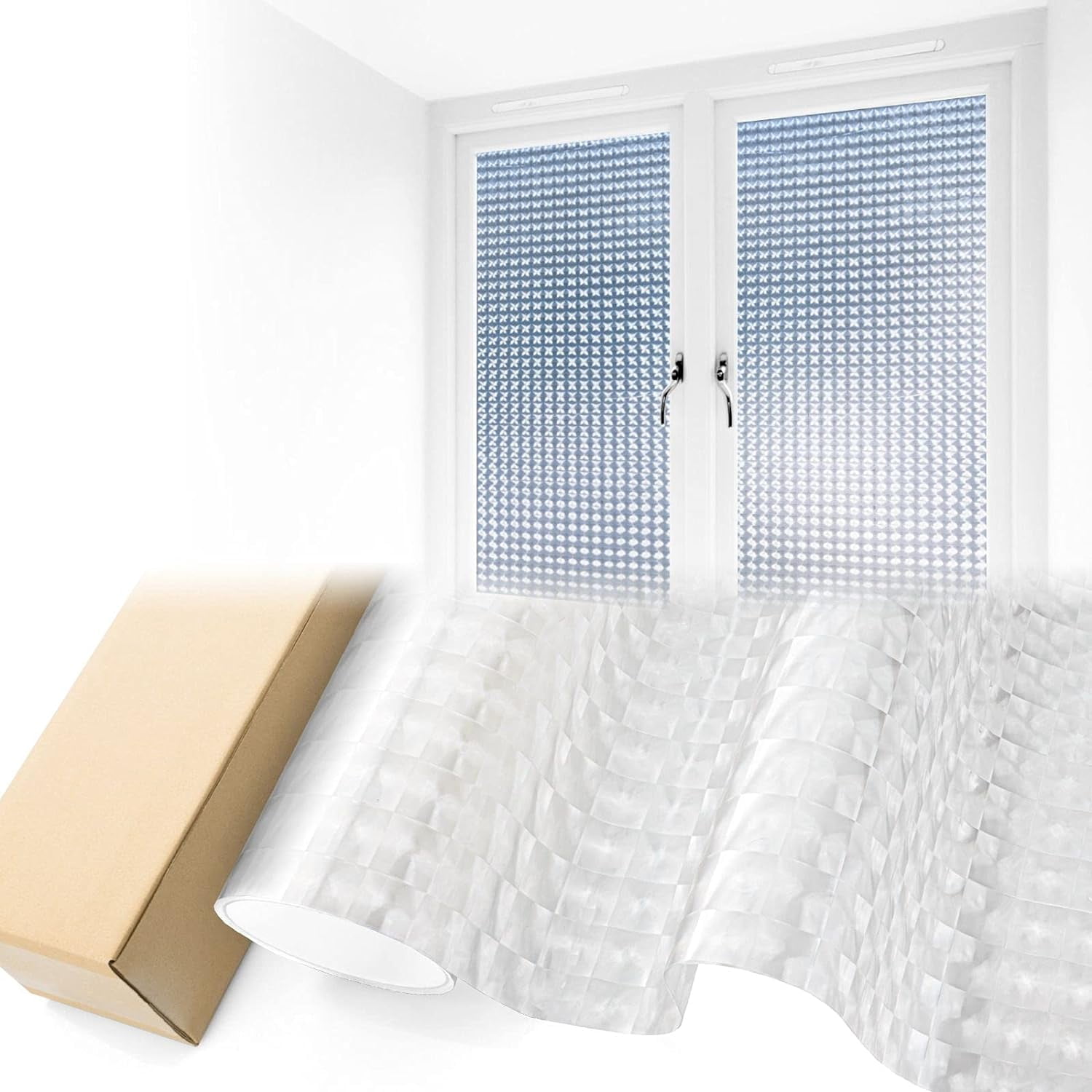 Clear Cat Eye Bathroom Home Window Security Privacy Frosted Glass Self ...
