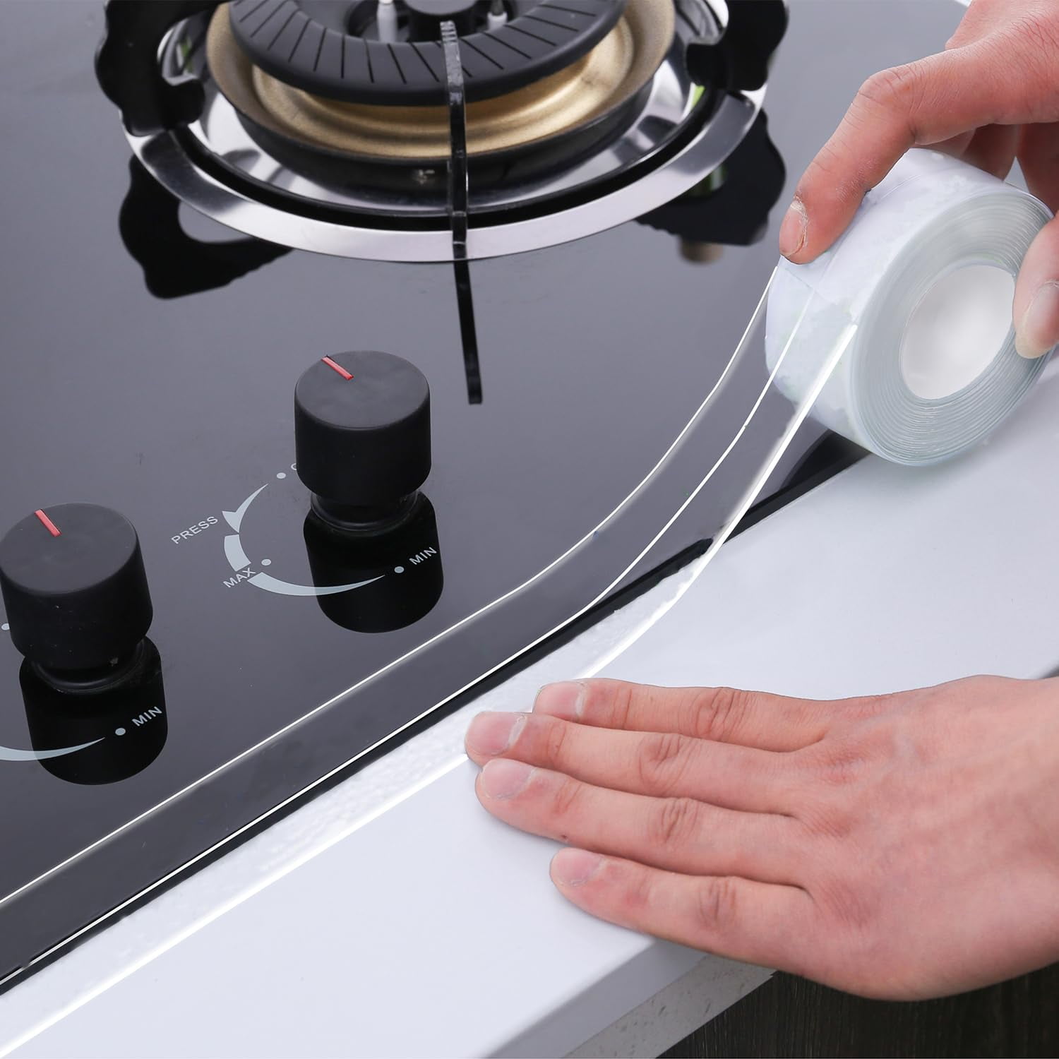 Clear Caulk Tape Self Adhesive Waterproof, Caulking Adhesive ...