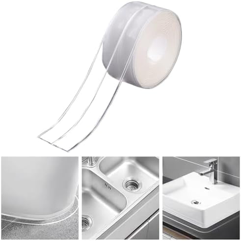 Clear Caulk Tape for Kitchen & Bathroom, Countertop Sink Tub Shower ...
