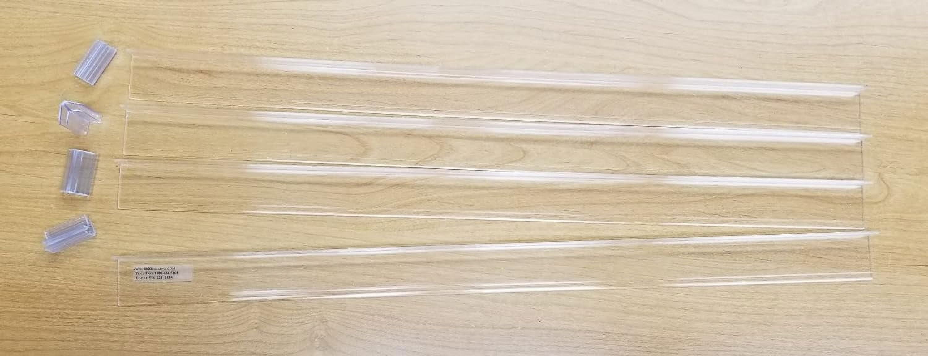 Clear Ceiling DUST Deflector for 2'X2' Ceiling AIR DIFFUSERS-2 Pack ...