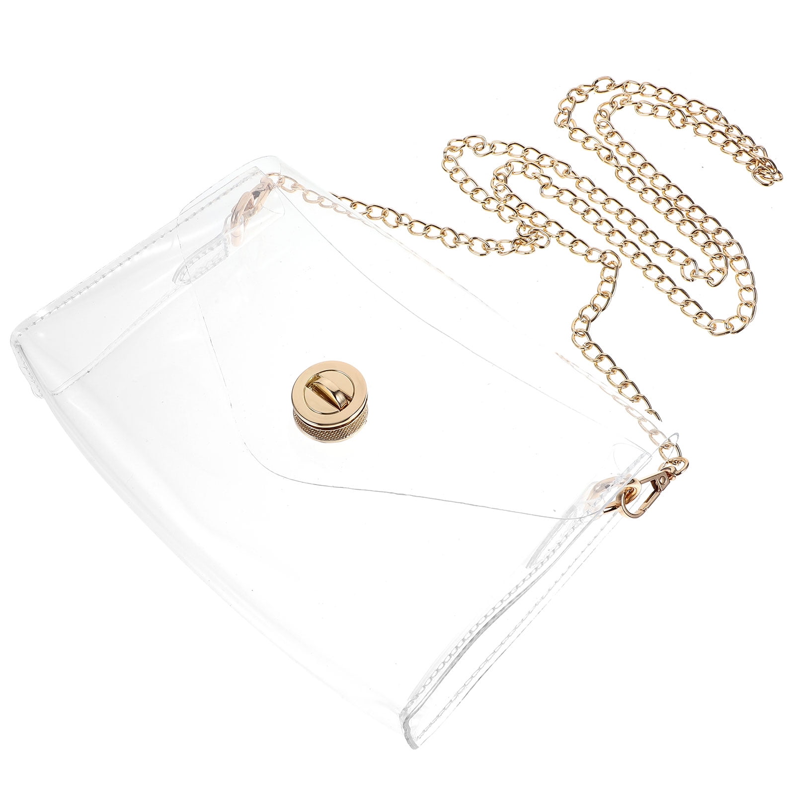 Clear Chain Bag Shoulder Chain Bag Transparent Crossbody Chain Bag ...