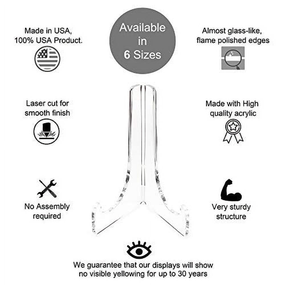 Clear Choice Single-Bend Acrylic Easel Stand | Multipurpose Easel 12.5 ...