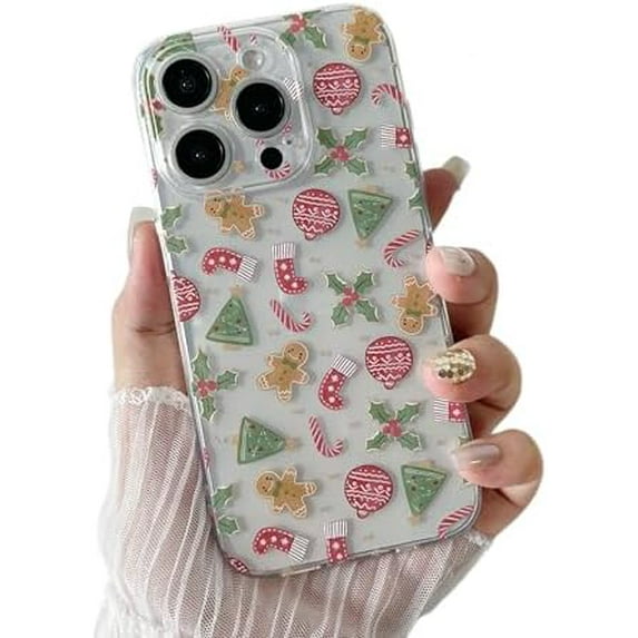 Clear Christmas Case for iPhone 13 Pro 6.1 inch,Cute Merry Christmas ...