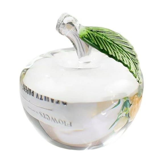 Clear Clear Crystal Apple Decoration With Artistic Design For Tabletop ...