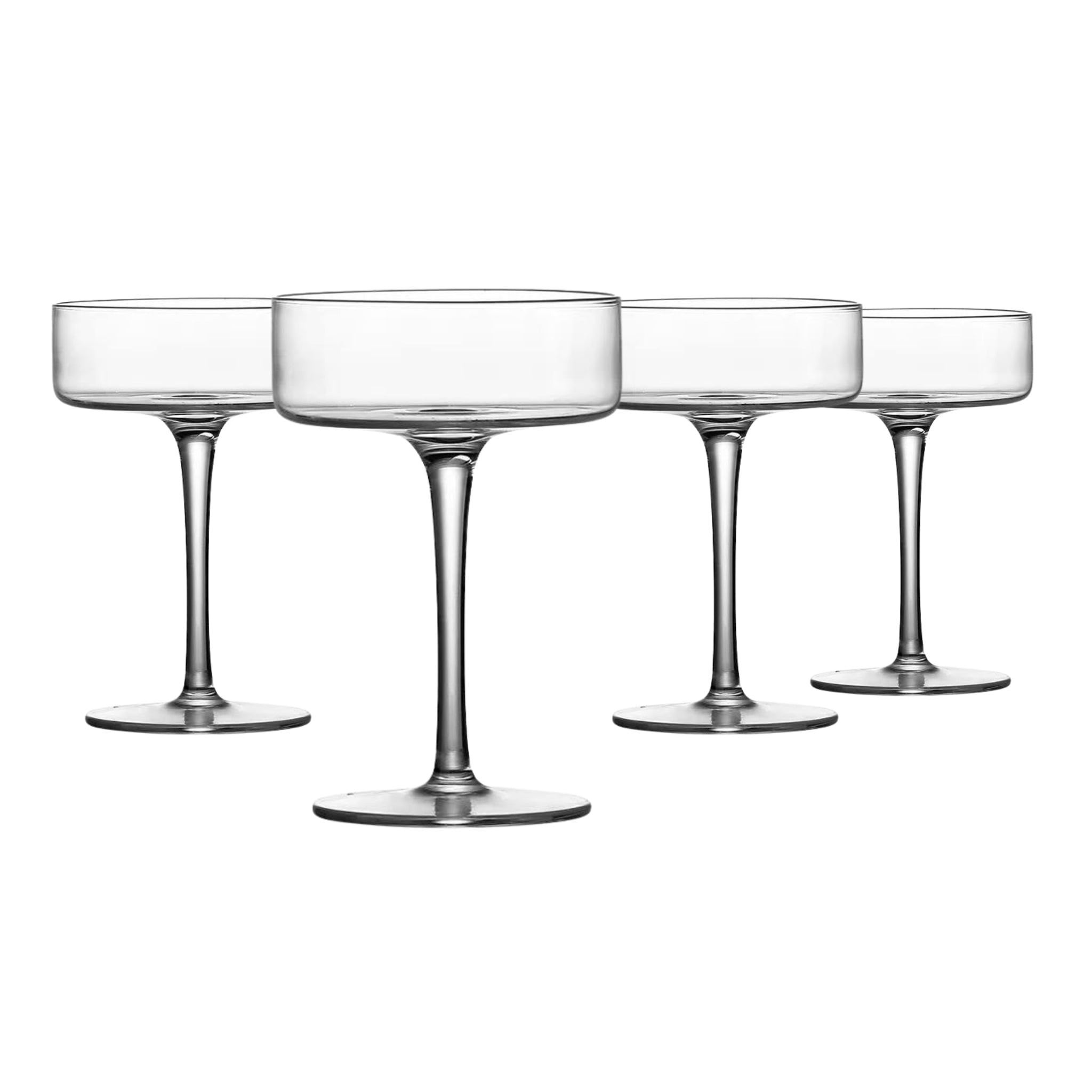 Clear Cocktail Martini Coupe Glass - 6.5oz (Set of 2 or 4) - Walmart.com
