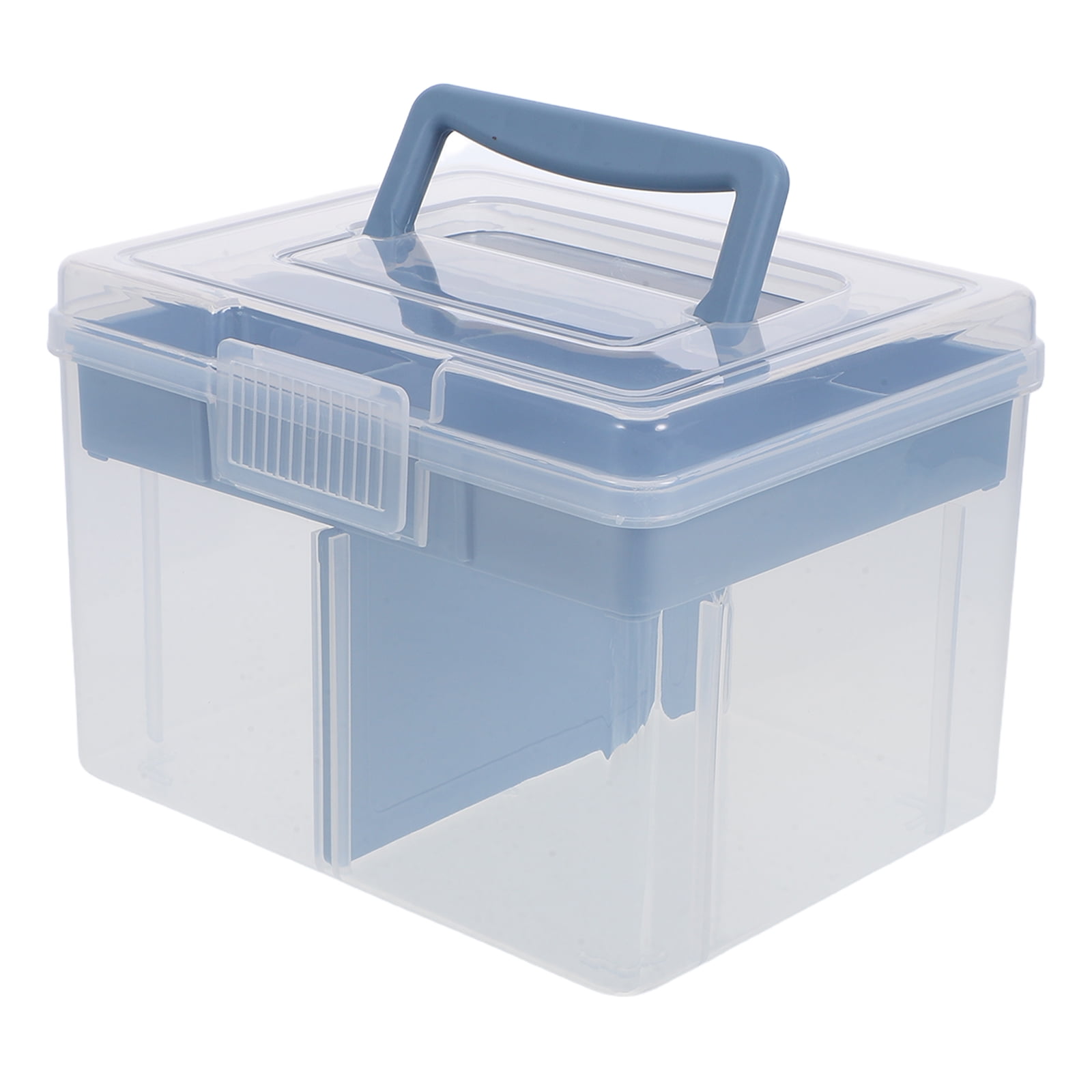 Clear Coin Box With Handle And Removable Tray 2 Layer Coin Container ...