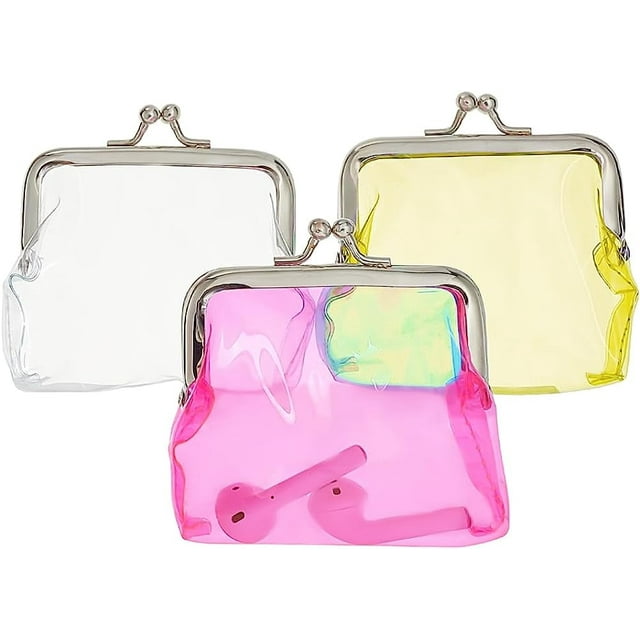 Clear Coin Purses Transparent Change Purses Waterproof PVC Jelly ...