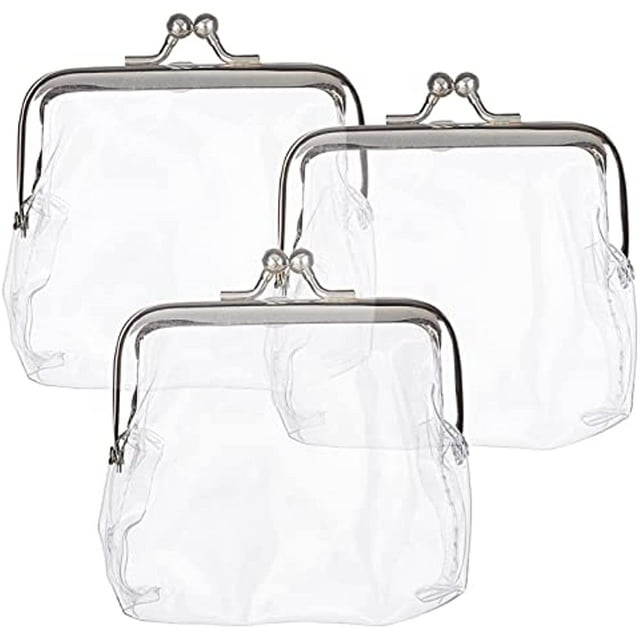 Clear Coin Purses Transparent Change Purses Waterproof PVC Jelly ...
