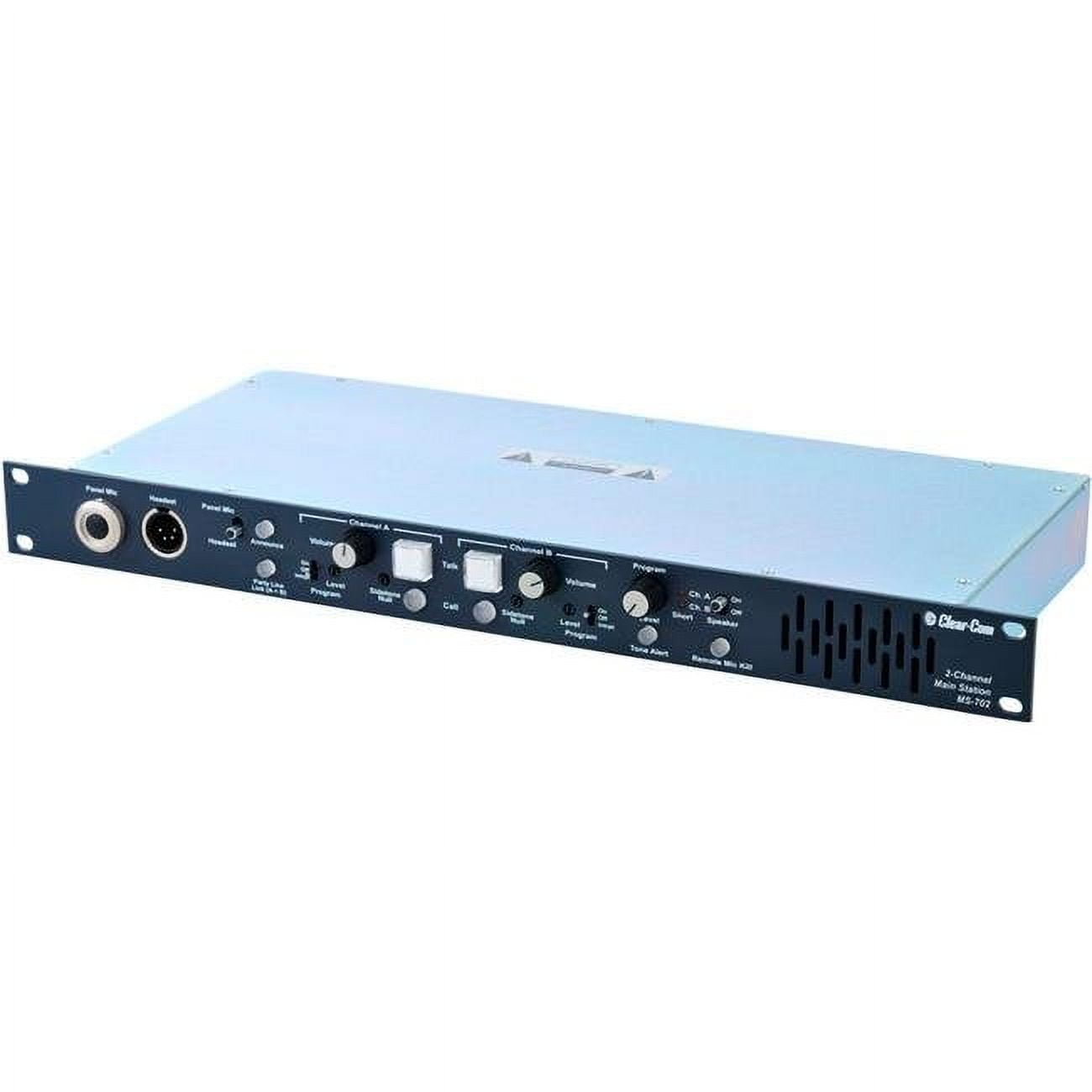 Clear-Com MS-702 Intercom 2-Channel Rackmount Main Station - Walmart.com