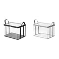 Clear Comic Book Storage Bag with Handles, Plastic DVD Organizer Bin ...