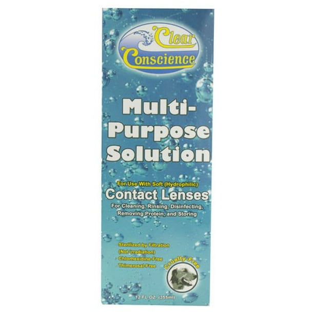 Clear Conscience Multi-Purpose Contact Solution, 12 Oz - Walmart.com