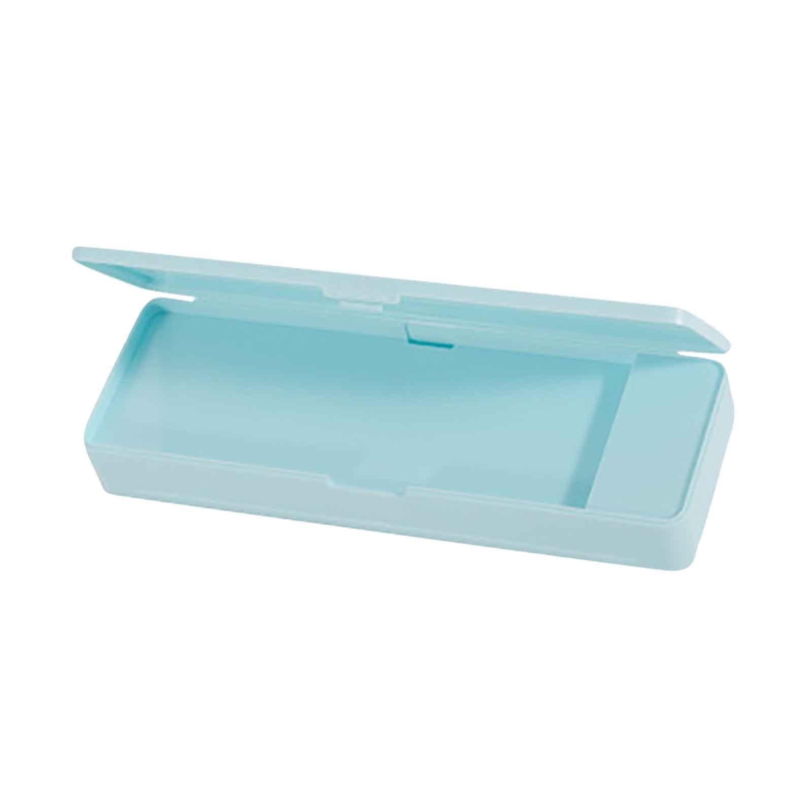 Clear Containers Box with Hinged Lid and Snap Closure Plastic Storage ...