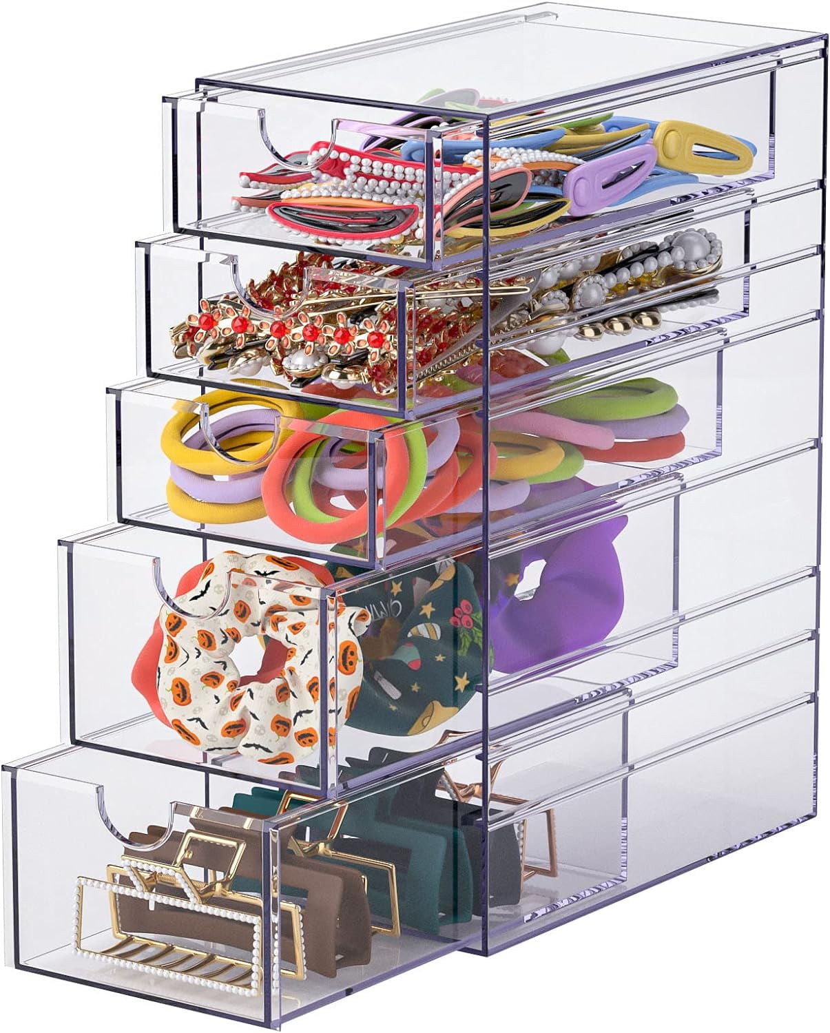 Clear Containers for Hair Accessory Organizing, Plastic Hair Accessory ...