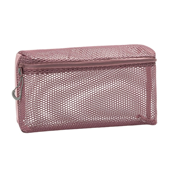 Clear Cosmetic Bag Meshes Makeup Bag Aesthetic Toiletry Bag Portable ...