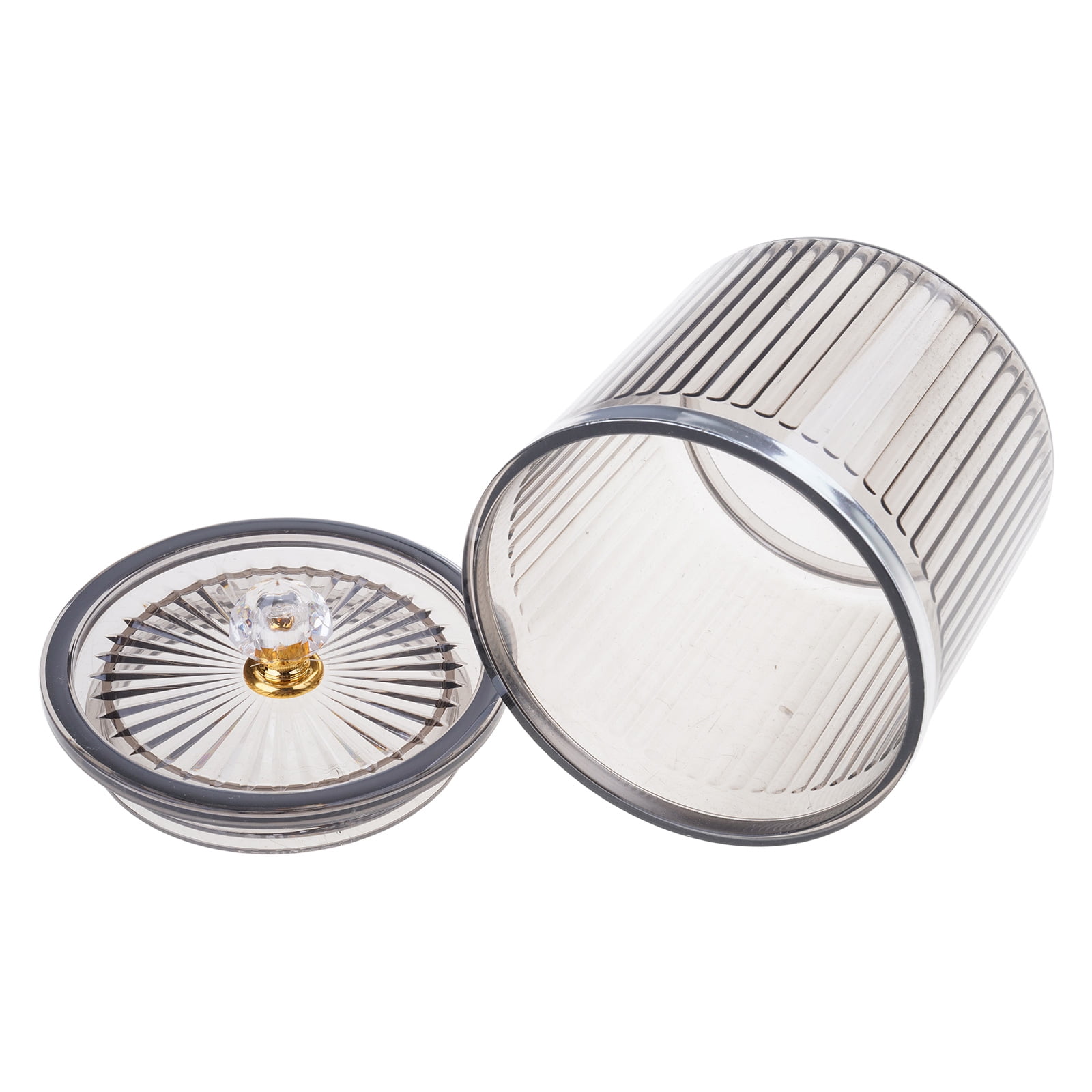 Clear Cosmetic Swab Container with Dustproof Lid Acrylic Toothpick Box ...