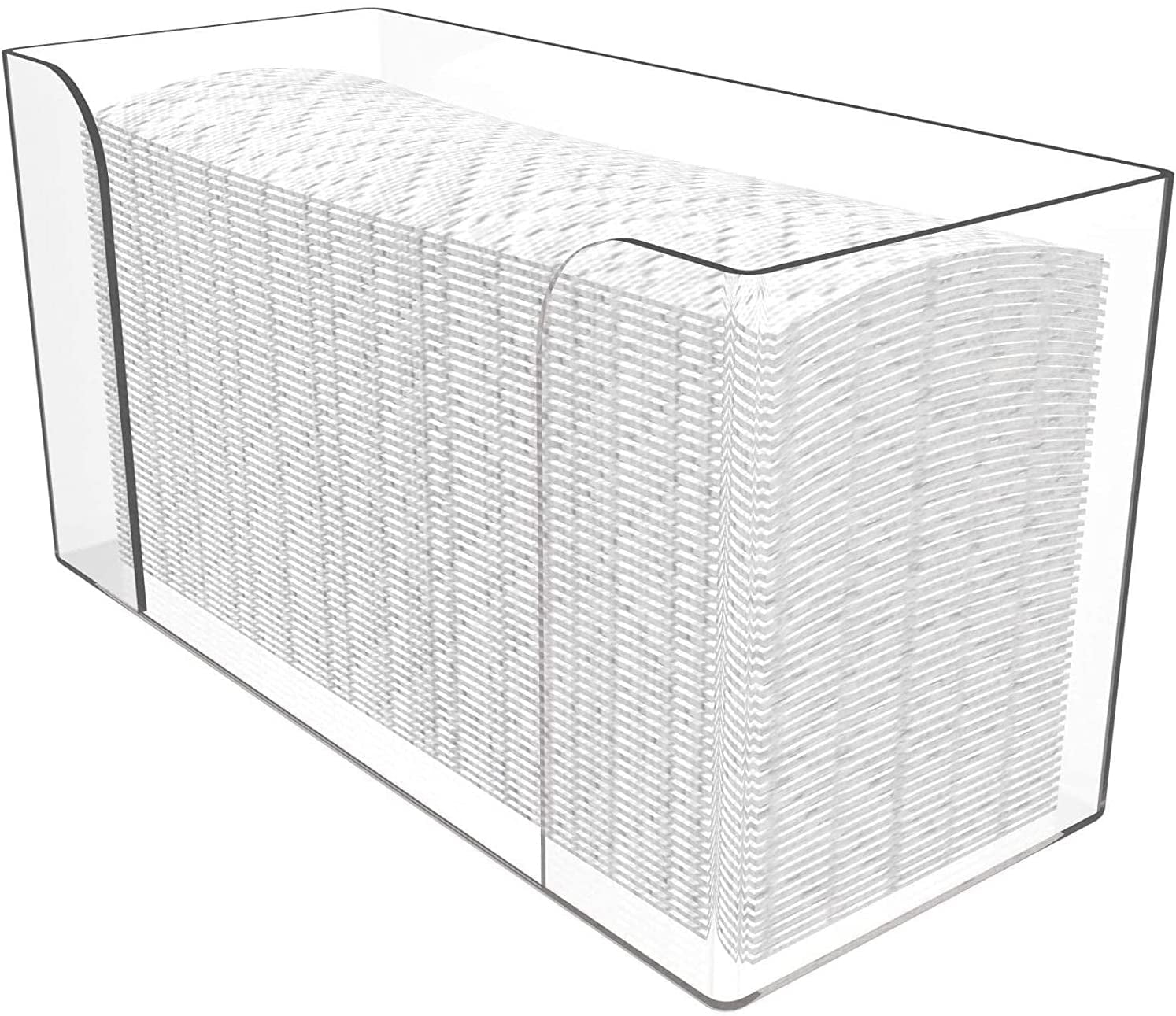 Clear Countertop Paper Towel Dispenser - Universal Fit for Z-Fold ...