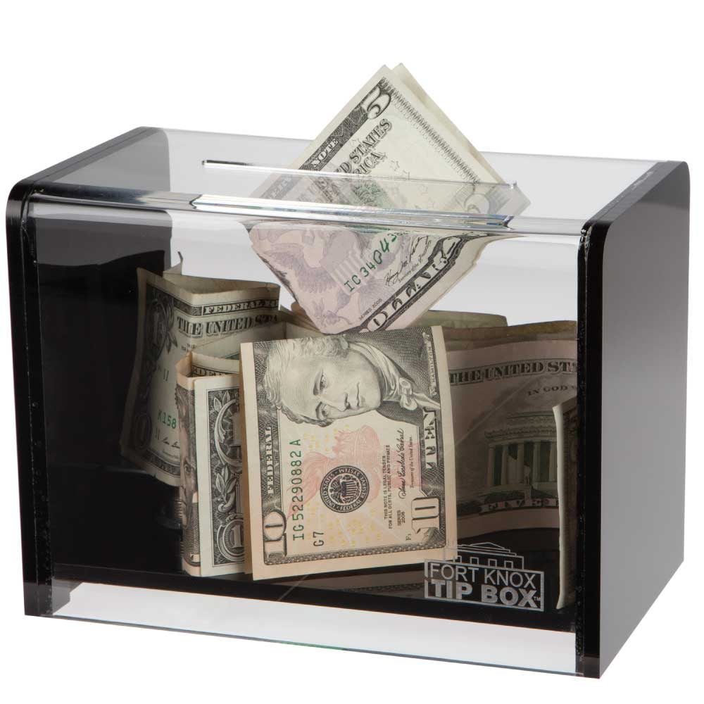 Clear Countertop Tip Box | Toke Box - 7-3/4W x 5-5/8H x 4-1/4D ...