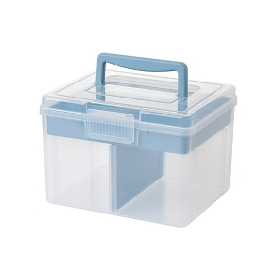 Clear Craft Stackable Storage Box with Storage Tray Plastic ...