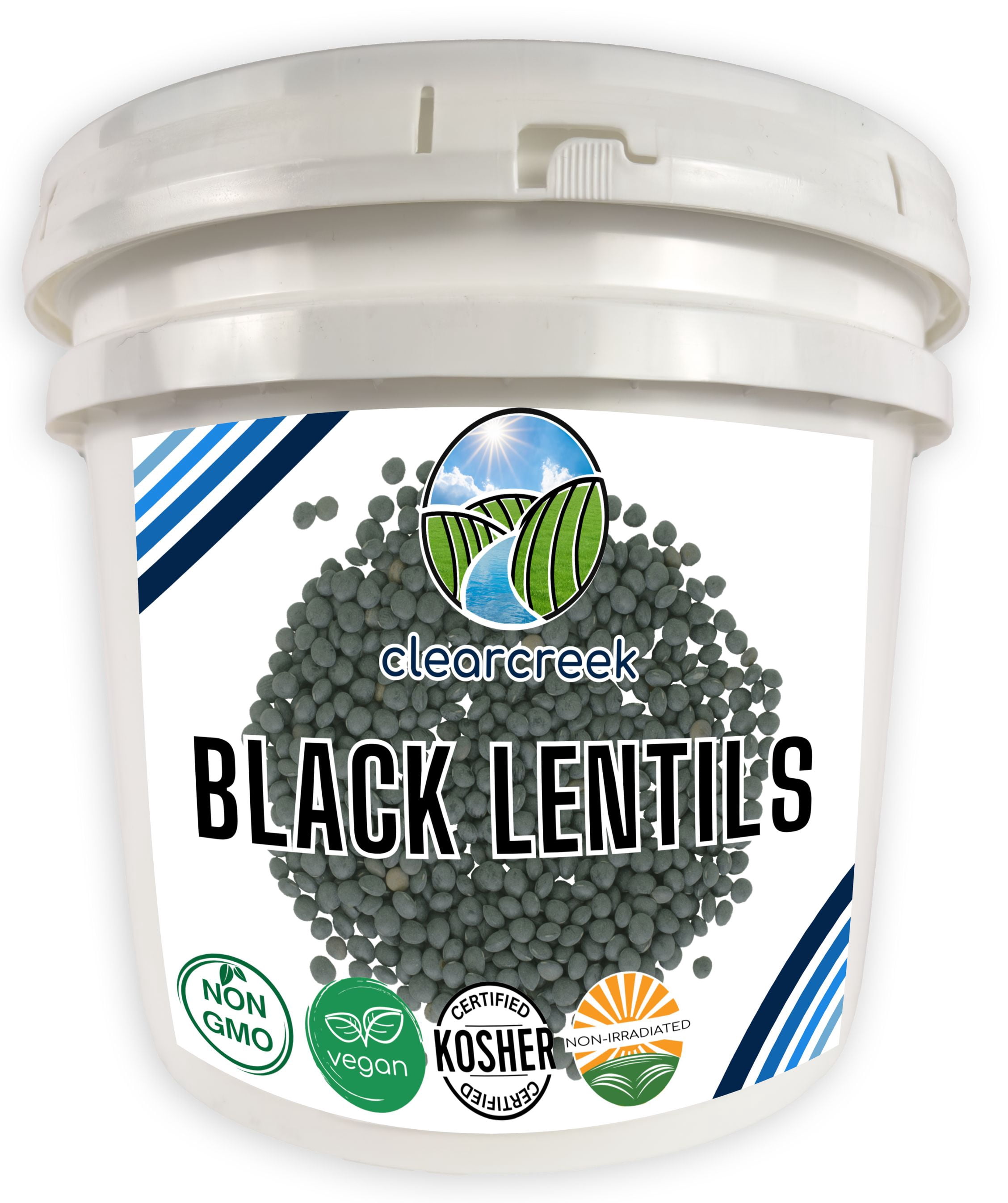 Beluga Lentils | 25 LBS Bucket - Walmart.com