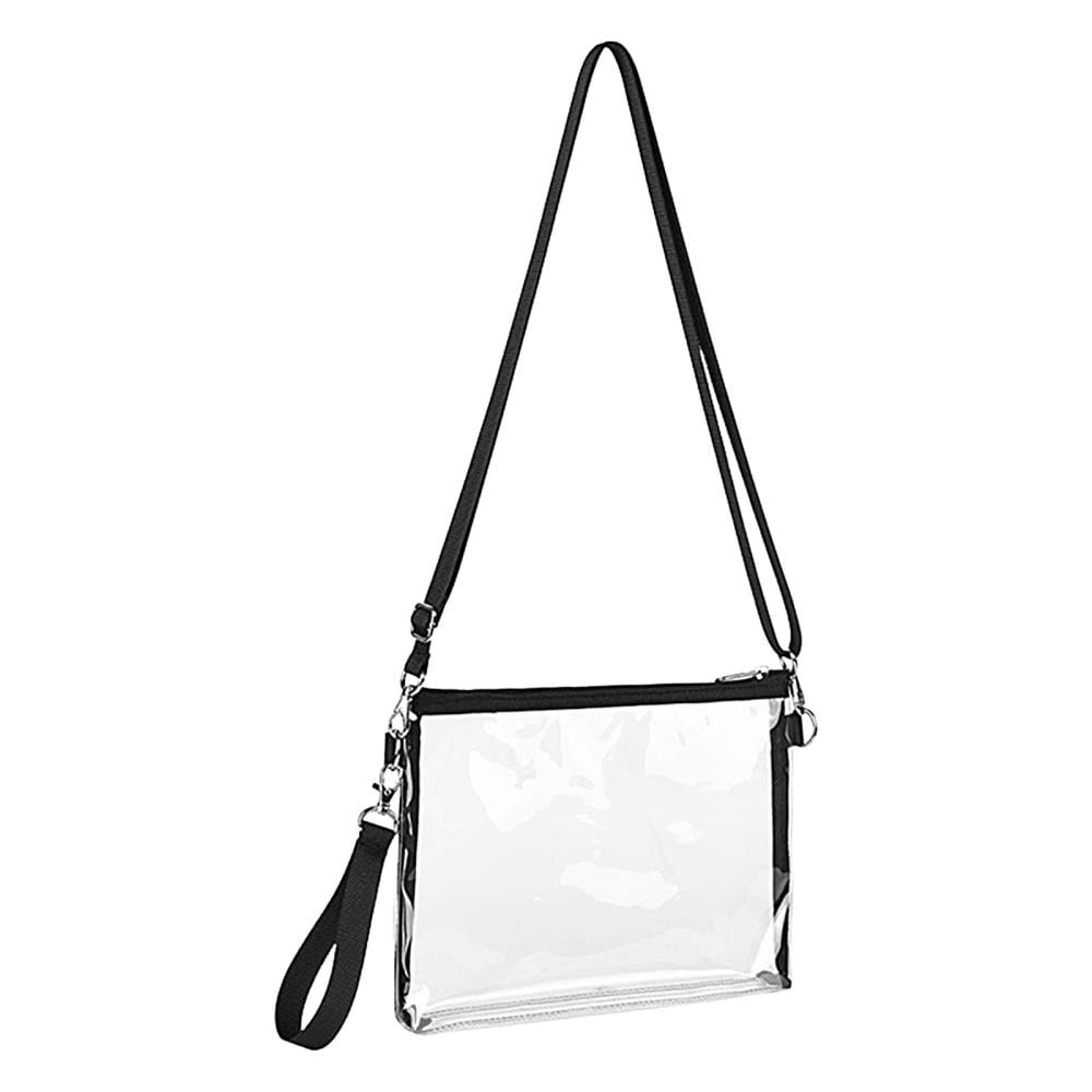 Clear Crossbody Purse Bag | Stadium Approved Bag | See Through Zipper ...