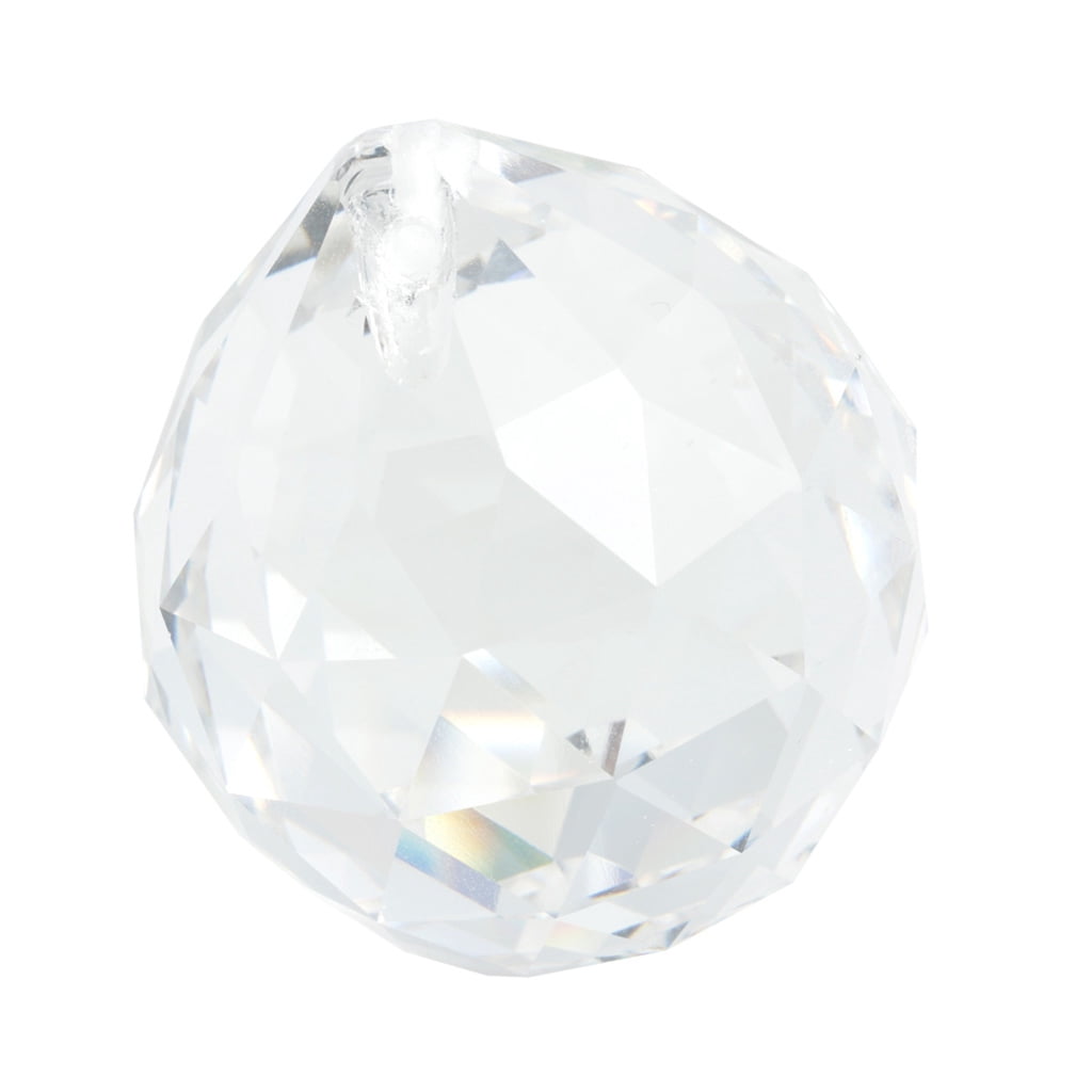 Clear Crystal Lamp Prism Wedding Decor 20mm - Walmart.com