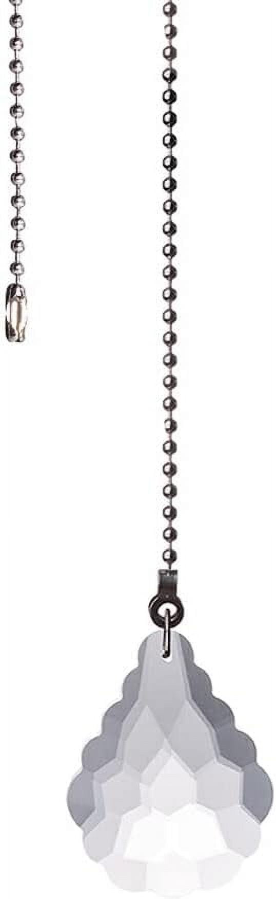 Light Switch Chain Crystal Bathroom Fan/Light Pull Chain - 1.2m Long ...