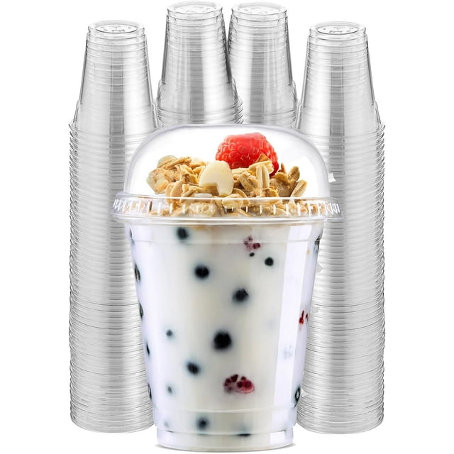 Clear Cups With Lids / 8 oz. Clear Plastic Cups with Lids / Clear ...