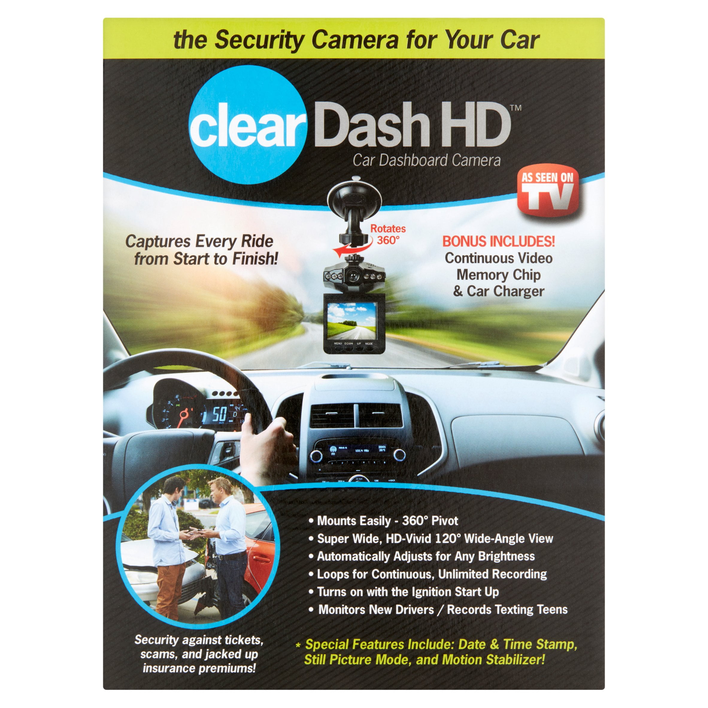 Clear Dash HD Car Dashboard Camera - Walmart.com