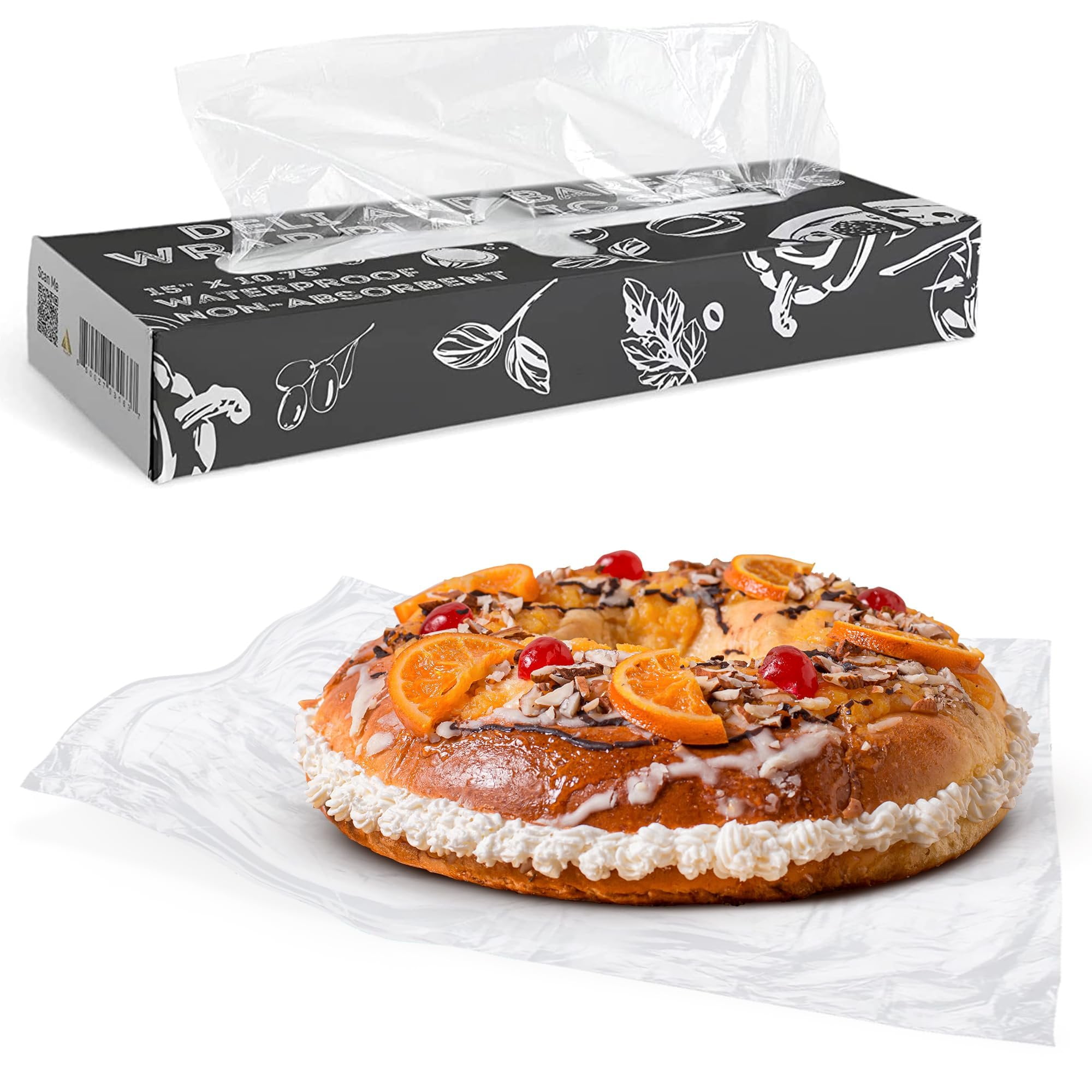 Clear Deli and Bakery Wrap Plastic Sheets, 15 x 10.75 Inches. 10000 ...