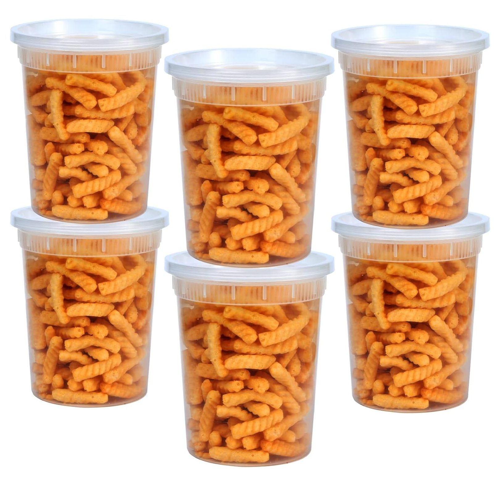 Clear Deli Containers with Lids - 32 oz (Pack of 120) | Leakproof Food ...