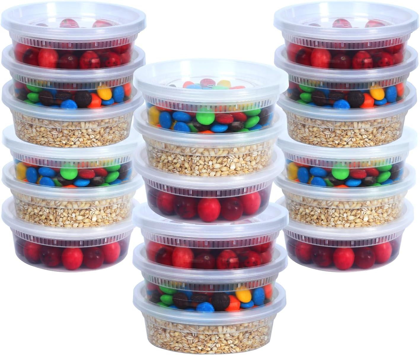 Clear Deli Containers with Lids - 16 oz (Pack of 120) | Leakproof Food ...