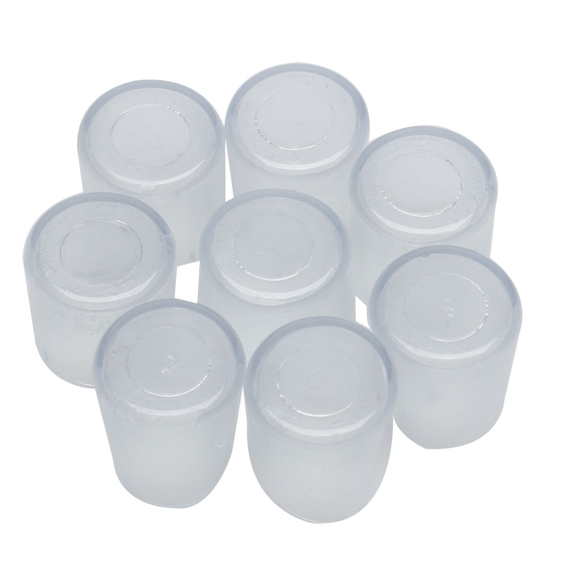 Clear Desk Legs Cap End Feet Furniture Floor Protector 8pcs 0.79" 20mm ...