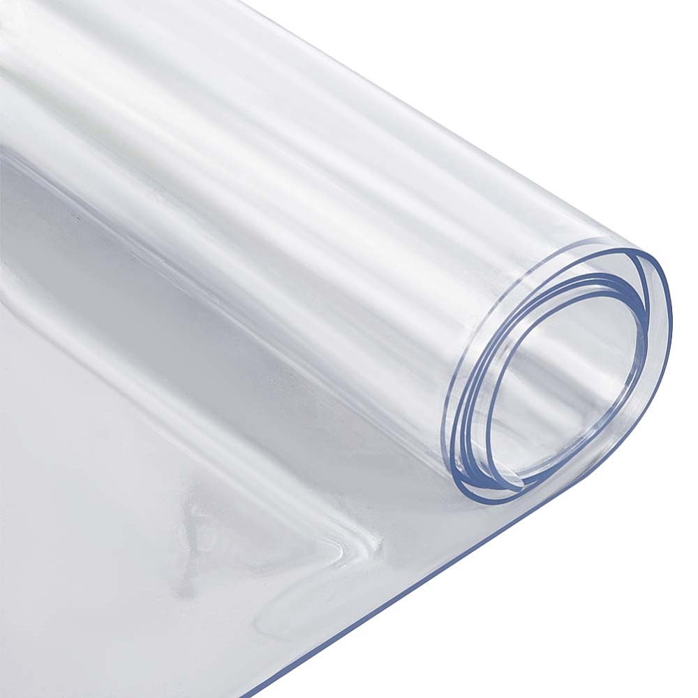 Clear Desk Protector PVC Table Cover Plastic Transparent Waterproof ...