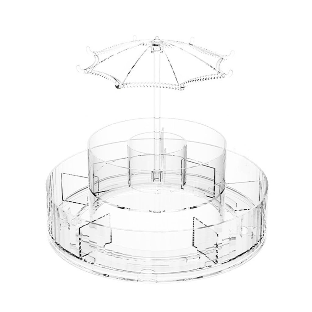 Clear Desktop Cosmetic Storage Box Desktop Lipsticks Eyeshadow Skincare ...