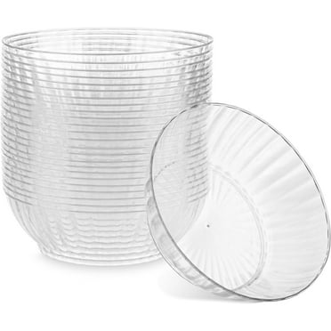 PLASTICPRO 6” Black Plastic Plates Lightweight Disposable Plates for ...