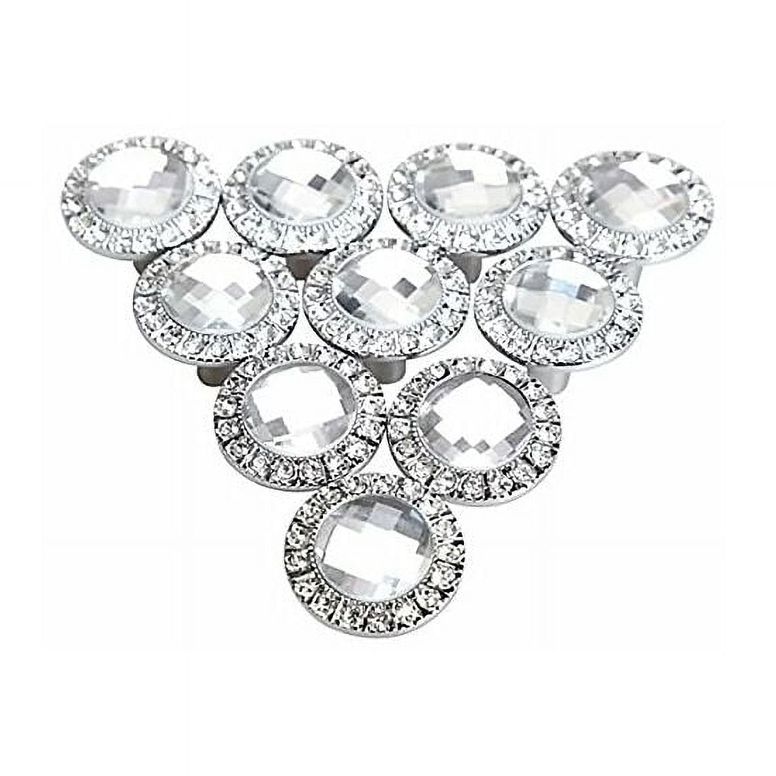 Clear Diamond Crystal Glass Knobs, Round Crystal Glass Pulls With ...