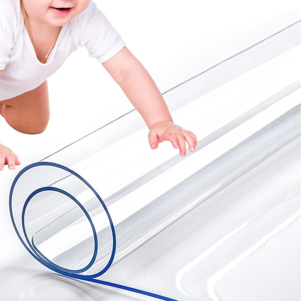 Clear Dining Table Protector 2pcs 24 x 24 Inch Transparent Desk Pad Mat ...