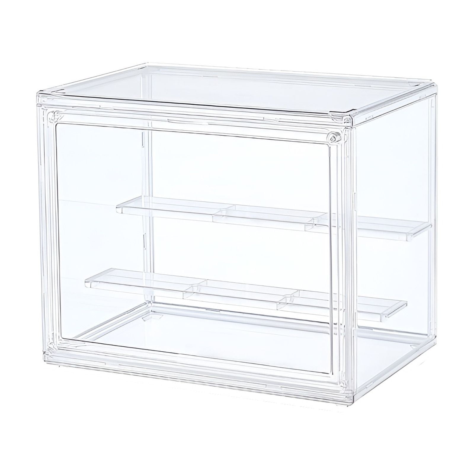 Clear Display Box Stackable Plastic Dustproof Storage Bins Figures ...