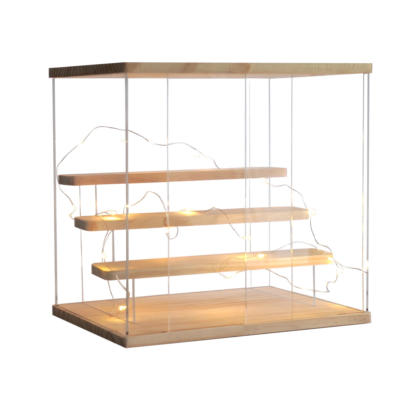 Clear Display Case Countertop Acrylic Box Large Storage Collectible ...