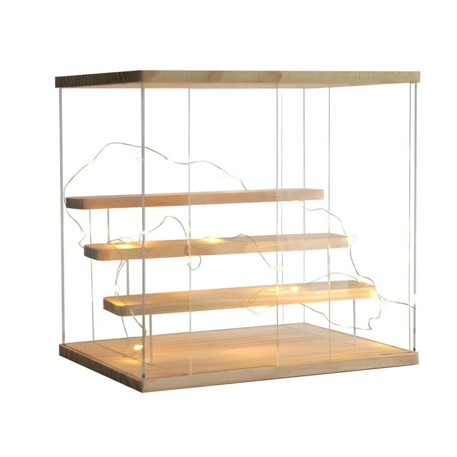 Clear Display Case Countertop Acrylic Box Large Storage Collectible ...