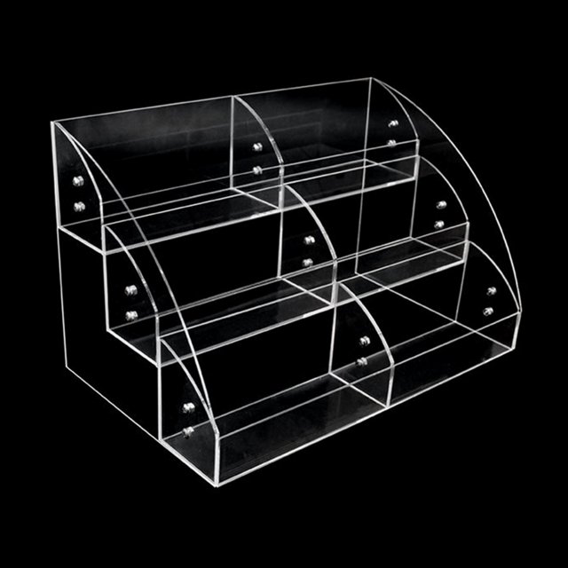 Clear Display Risers Stand 1 2 3 Tiers Acrylic Display Shelf Stand with ...
