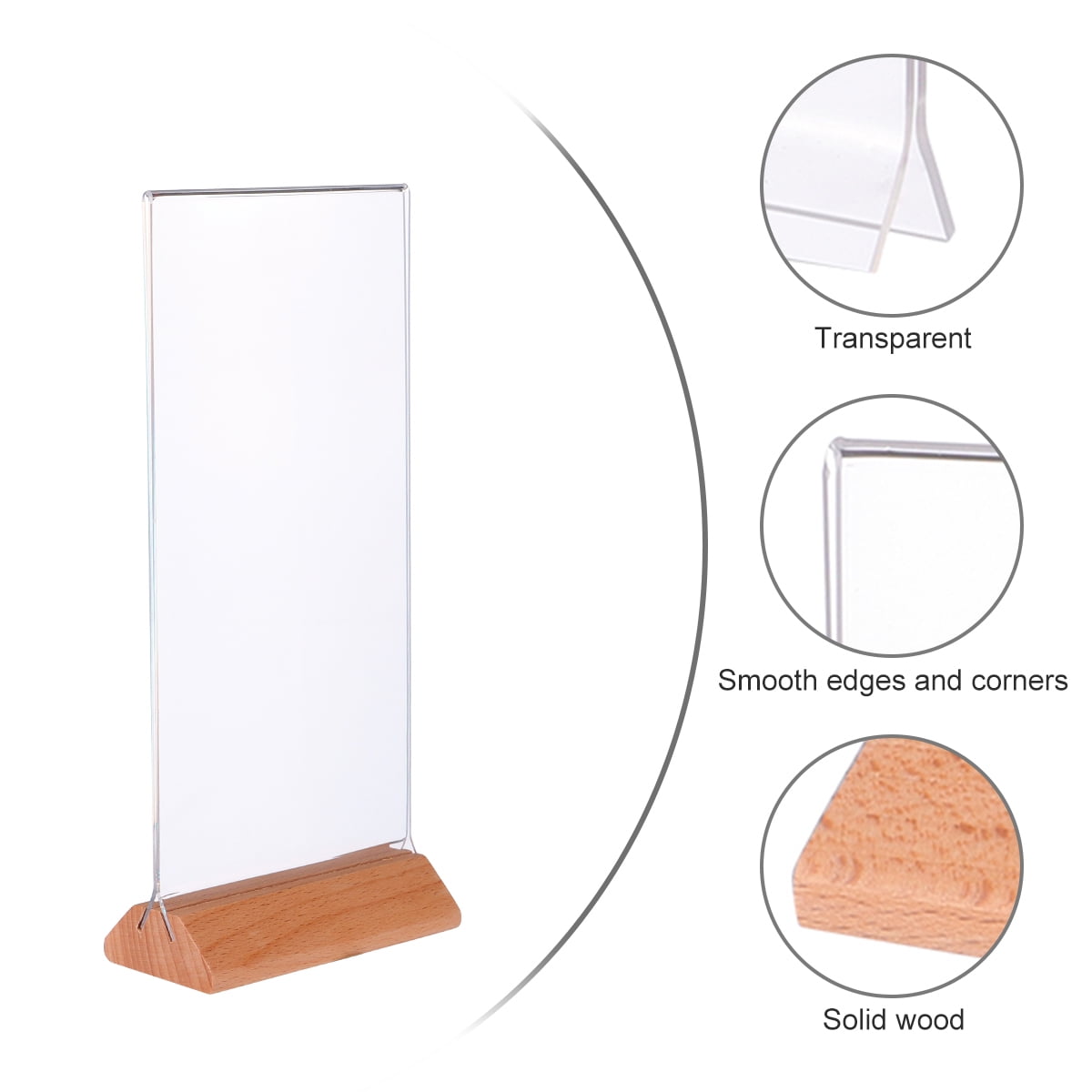 Clear Display Stand Sign Display Shelf The Sign Log Dining Table Wood ...