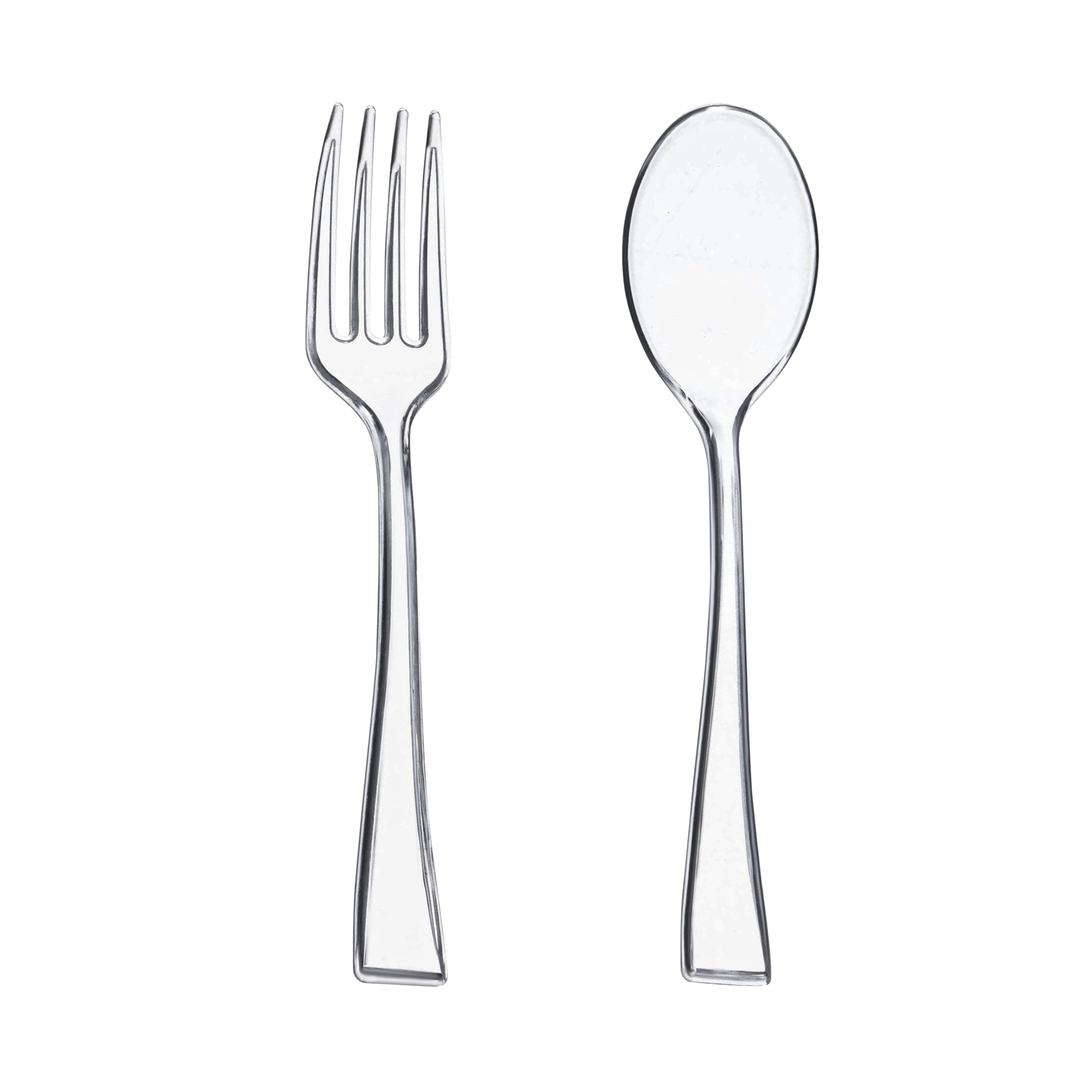 Smarty Clear Disposable Plastic Mini Flatware Set (960 Guests ...