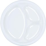 Clear Divided Plastic Plates - 10 1/4" - Walmart.com