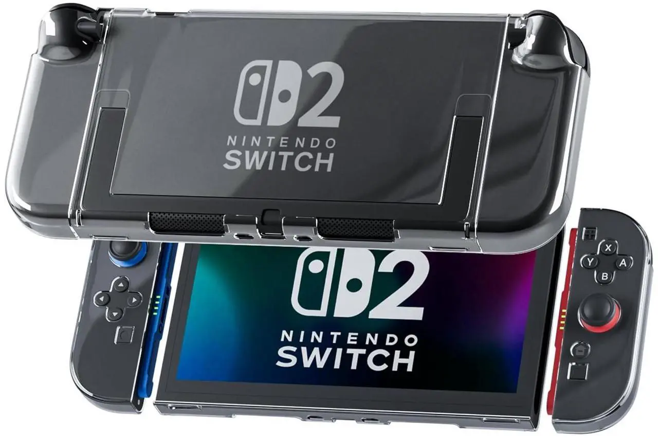 Clear Dockable Case for Nintendo Switch 2 2025, Protective PC Shell ...