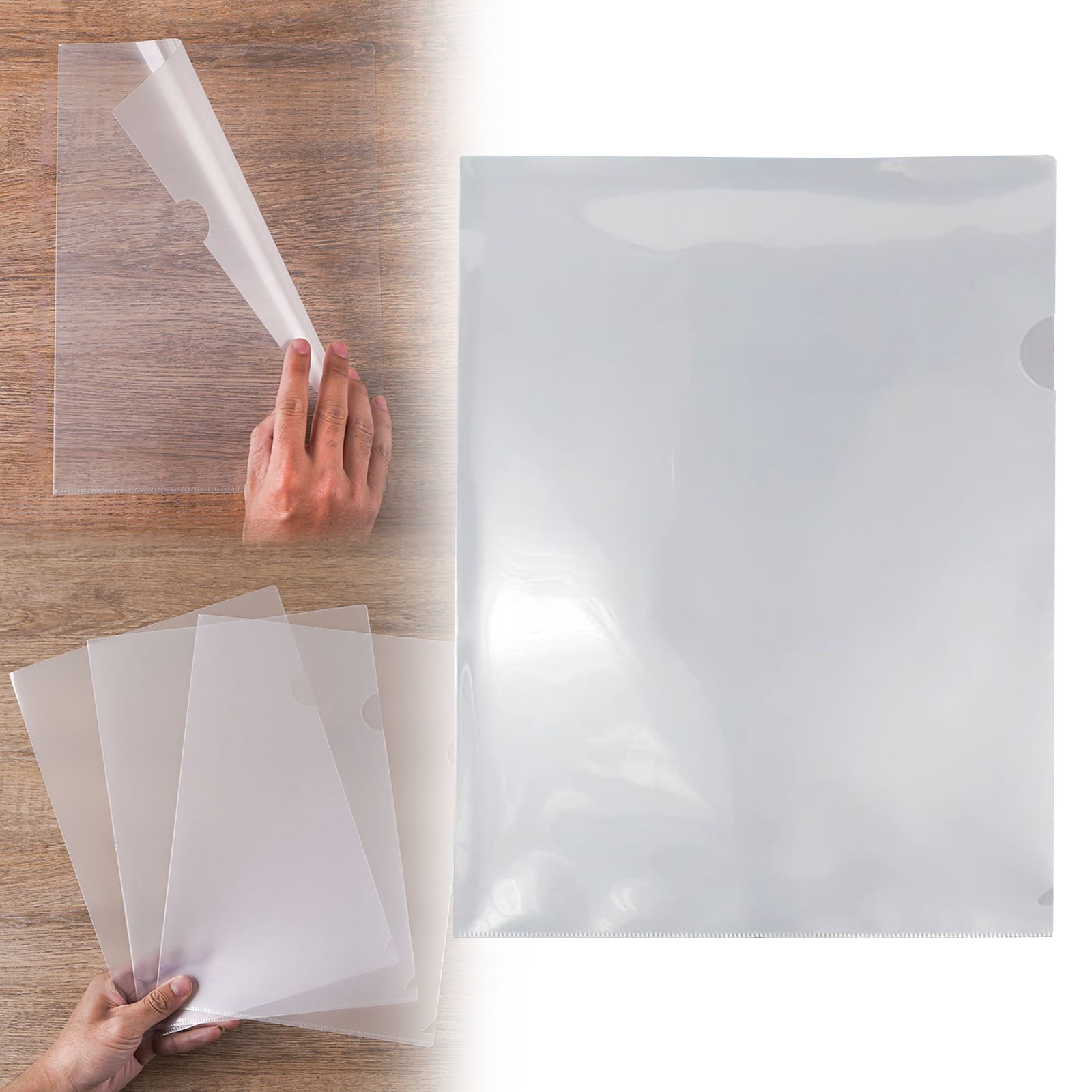 Clear Document Folder Copy Project Pocket L Type Clear Plastic Folder ...