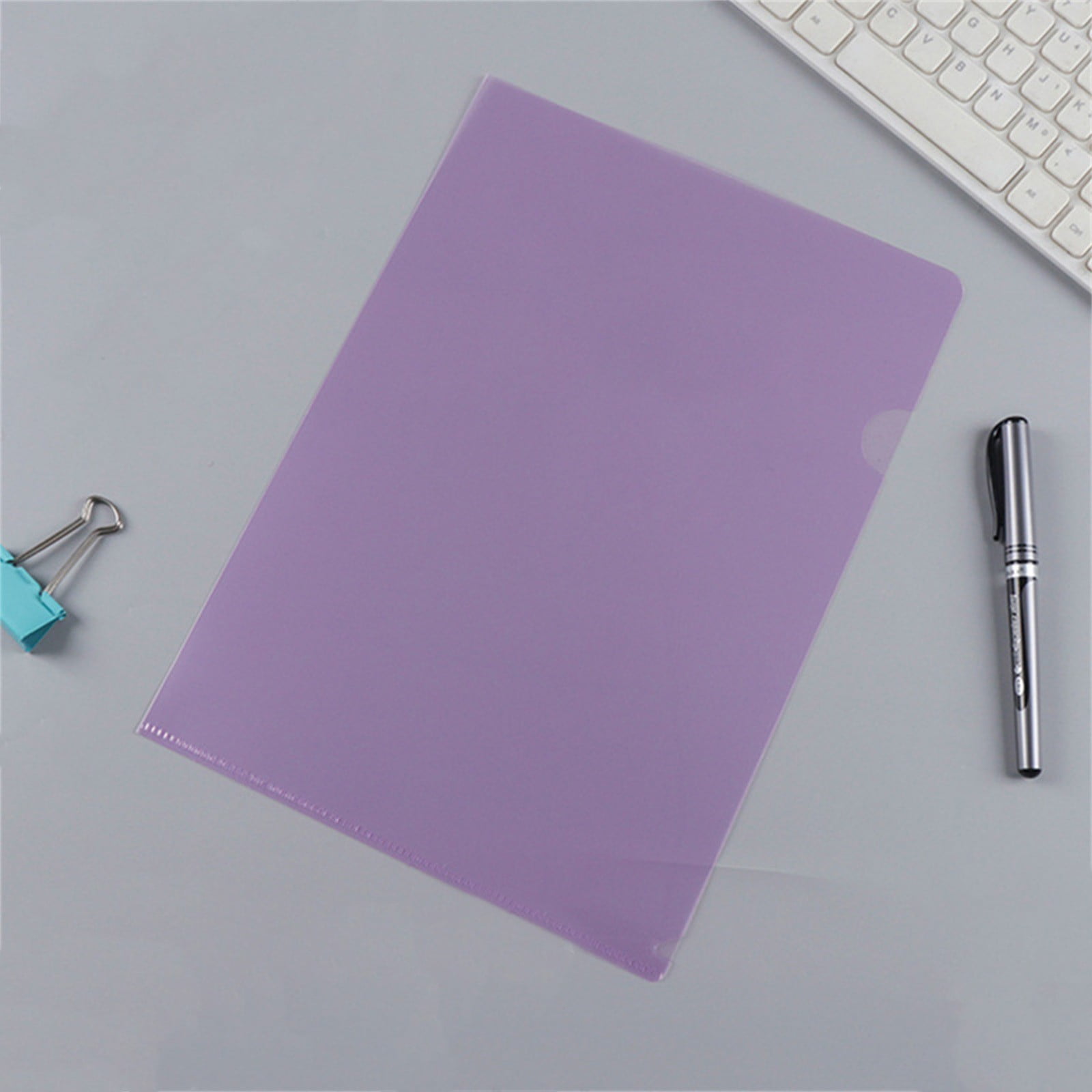 Clear Document Folder Ecohintz L-Shape Transparent Plastic Folder - A4 ...