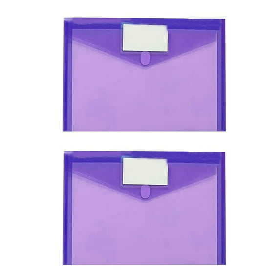 Clear Document Folders, Furenl 2-Pack Clear Plastic Document Folders ...